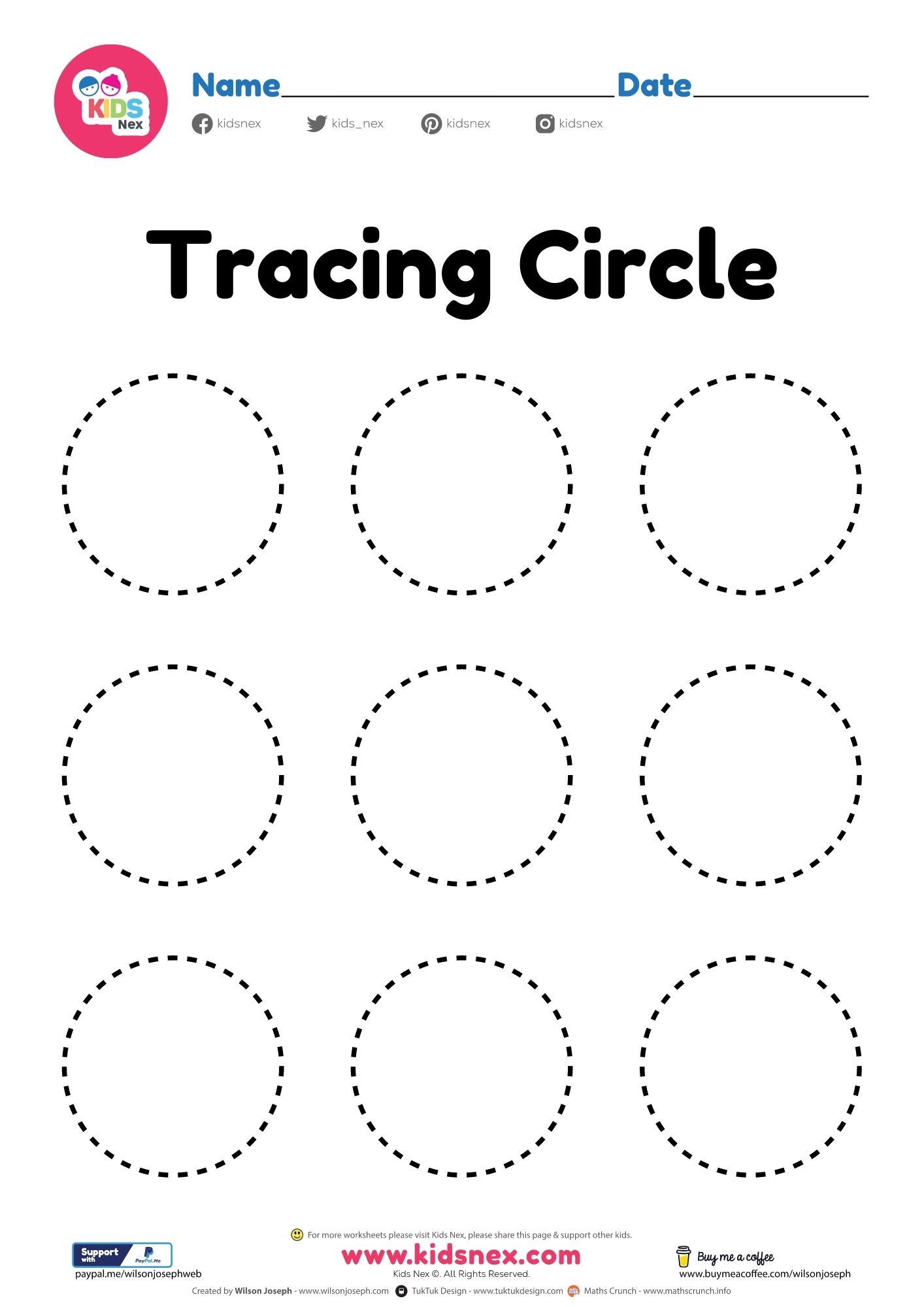 Circle Shape Worksheet Free Printable PDF For Preschool Circle Shape Worksheet Free Printable PDF For Preschool